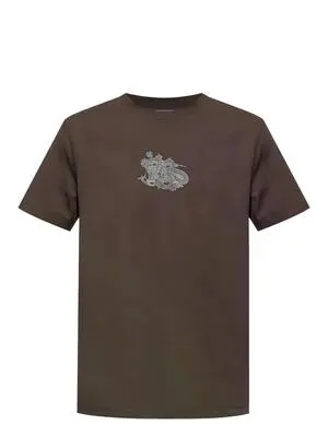 Burberry Ekd-print T-shirt - Brown