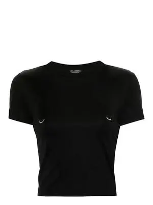 MUGLER Pierced Baby T-shirt - Black