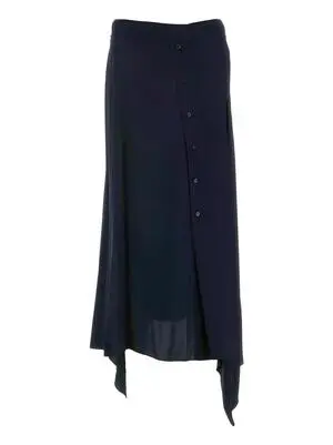Stella McCartney Asymmetric Stretch Skirt - Blue