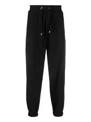 Balmain Fluid Cotton Track Pants - Black