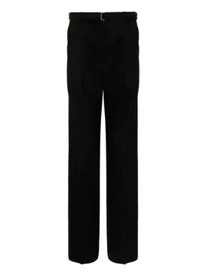 LANVIN X Future Belted Straight Trousers - Black