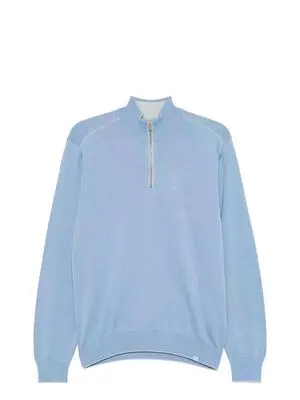 Paul & Shark Half-zip Polo Shirt - Blue