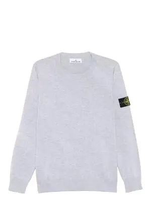 Stone Island Compass-Badge Sweater Grey