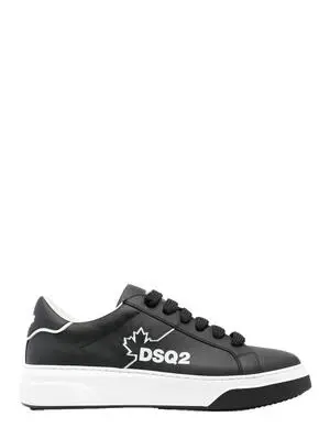 Dsquared2 Bumper Logo-print Sneakers - Black