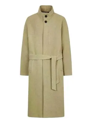 STUDIO TOMBOY High-collar Belted Wool Coat - Neutrals