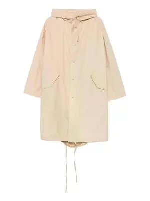 JIL SANDER Logo-print Coat - Neutrals