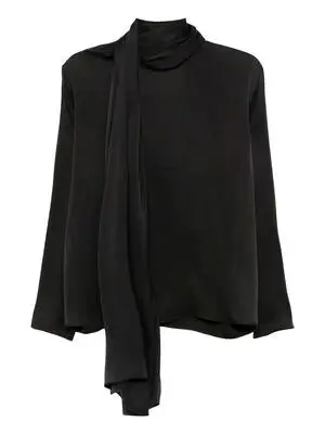 Magda Butrym Satin Blouse - Black