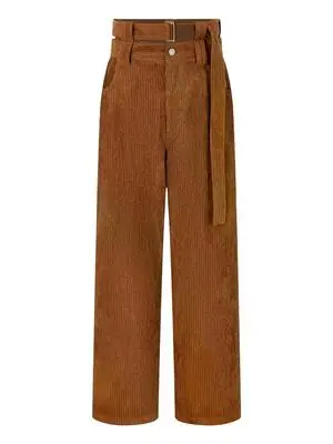 STUDIO TOMBOY Wide-leg Corduroy Trousers - Brown