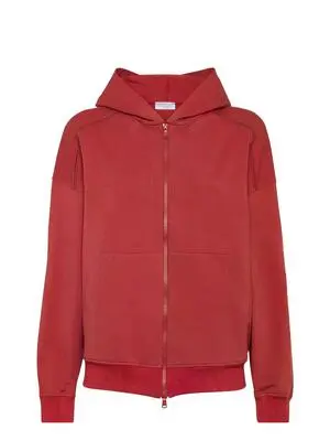 Brunello Cucinelli French-terry Hoodie - Red