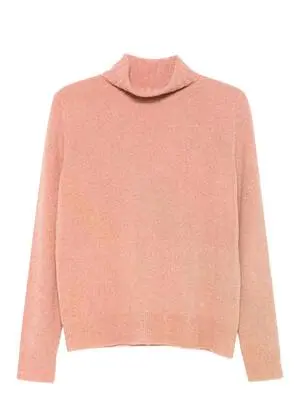 Aspesi Mélange-effect Roll Neck Sweater - Red
