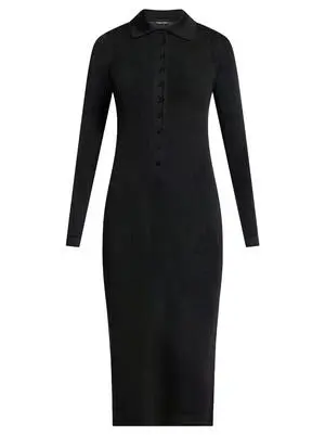 TOM FORD Striped Knit Dress - Black