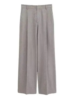 Filippa K Pleated Wide-leg Trousers - Grey