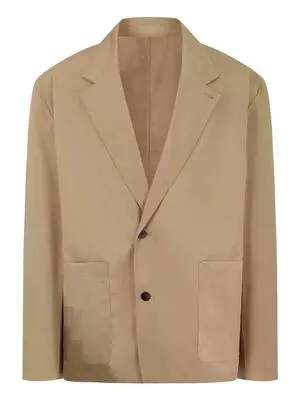 STUDIO TOMBOY Structured Notched Lapel Blazer - Brown