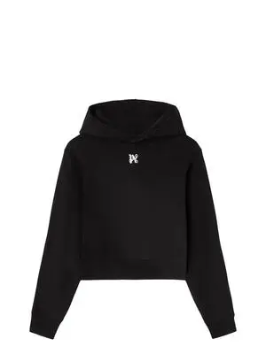 PALM ANGELS Wings Print Cotton Hoodie