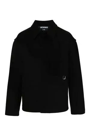 Jacquemus Le Manteau Court Jacket - Black