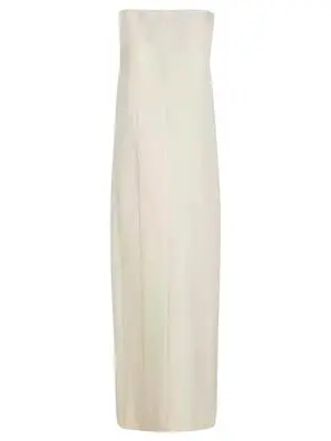 Khaite Boat-neck Dress - Neutrals