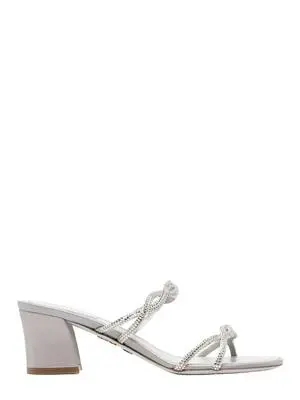 Rene Caovilla Crystal-embellished Sandals - Grey