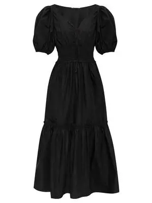 GANNI Cotton Dress - Black