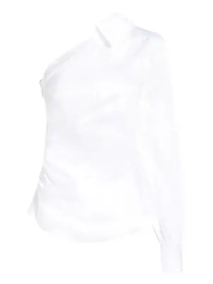 KARL LAGERFELD One-Shoulder Blouse