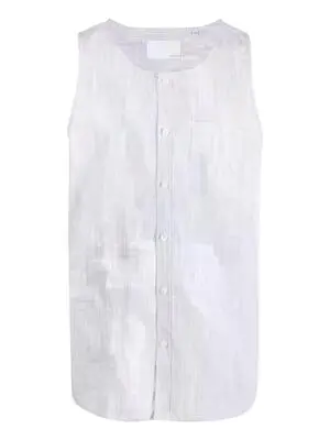 PRIVATE STOCK LABS Geronimo Woven Tank Shirt - Grey