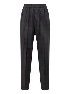 MARANT Nailos Check Pattern Trousers - Black