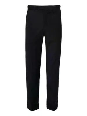 PT TORINO Travel Mid-rise Tapered Trousers - Blue