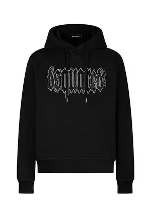 Dsquared2 Stud-embellished Logo Hoodie - Black