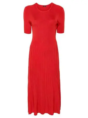JOSEPH Knitted Midi Dress - Red