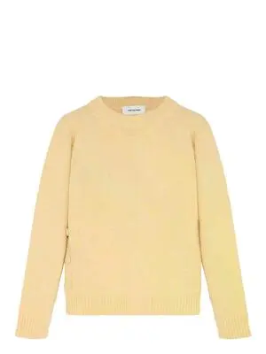 YVES SALOMON Knitted Cashmere Jumper - Yellow