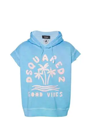 Dsquared2 Adriana Short-sleeve Hoodie - Blue