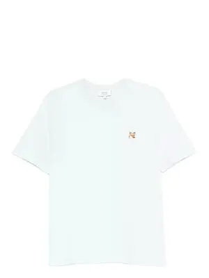 Maison Kitsuné Fox Head-patch T-shirt - Blue