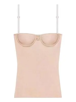 COURREGES Lingerie Interlock Top - Neutrals