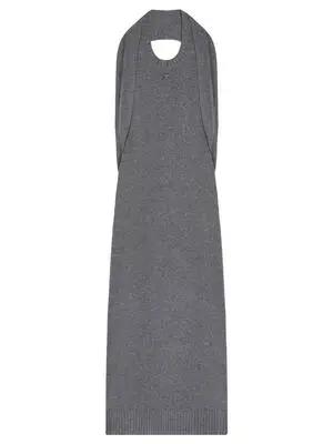 COURREGES Draped Midi Dress - Grey