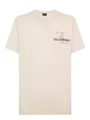 BILLIONAIRE Logo-embroidered Cotton T-shirt
