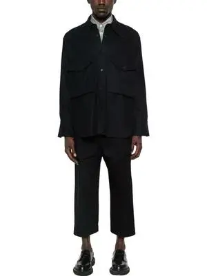 SETCHU Cropped Trousers - Blue