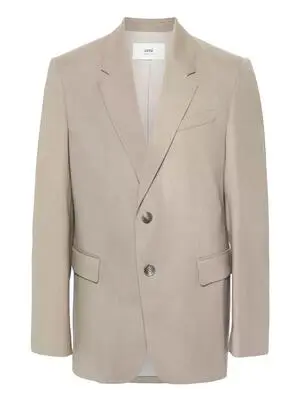 Ami Double-breasted Blazer Neutrals