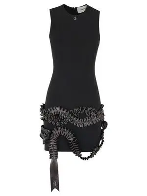 Coperni Ribbon Mini Dress - Black