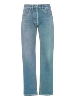 Prada Low-rise Organic Denim Jeans - Blue