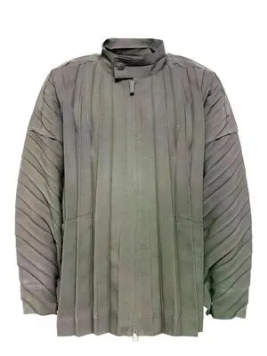 Issey Miyake Edge Pleated Jacket - Grey