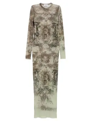 JEAN PAUL GAULTIER Graphic-Print Maxi Dress