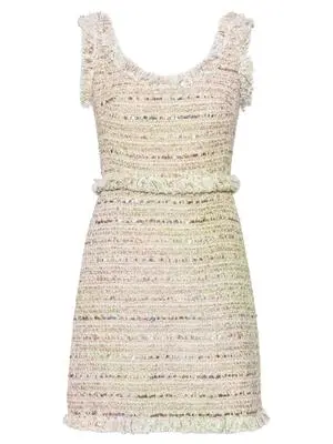 Giambattista Valli Sequin-embellished Tweed Dress - Neutrals