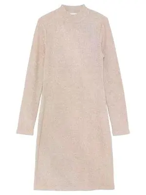 Vince Ribbed Mini Dress - Neutrals