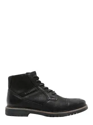 BUGATTI Caj Leather Ankle Boots - Black