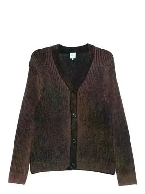 Paul Smith Ribbed Knit Cardigan - Brown