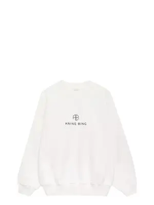 ANINE BING Jaci Crew-neck Sweatshirt - Neutrals