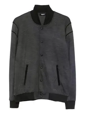 ERALDO Merino Wool Bomber Jacket - Grey