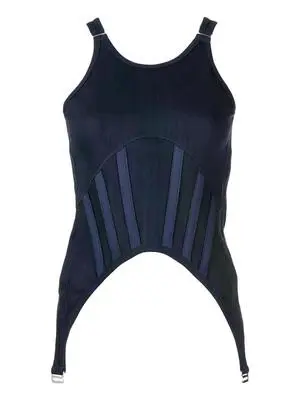 DION LEE Corset Tank Top - Blue