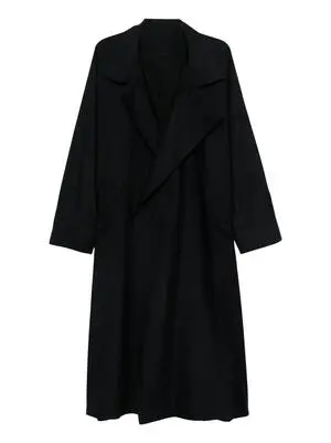 Issey Miyake Textured Trench Coat - Black