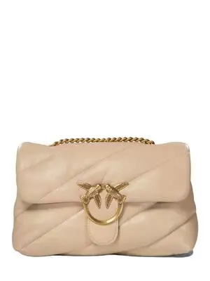 Pinko Love Puff Shoulder Bag - Neutrals