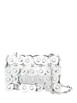 Rabanne Sequined Mini Bag - Silver